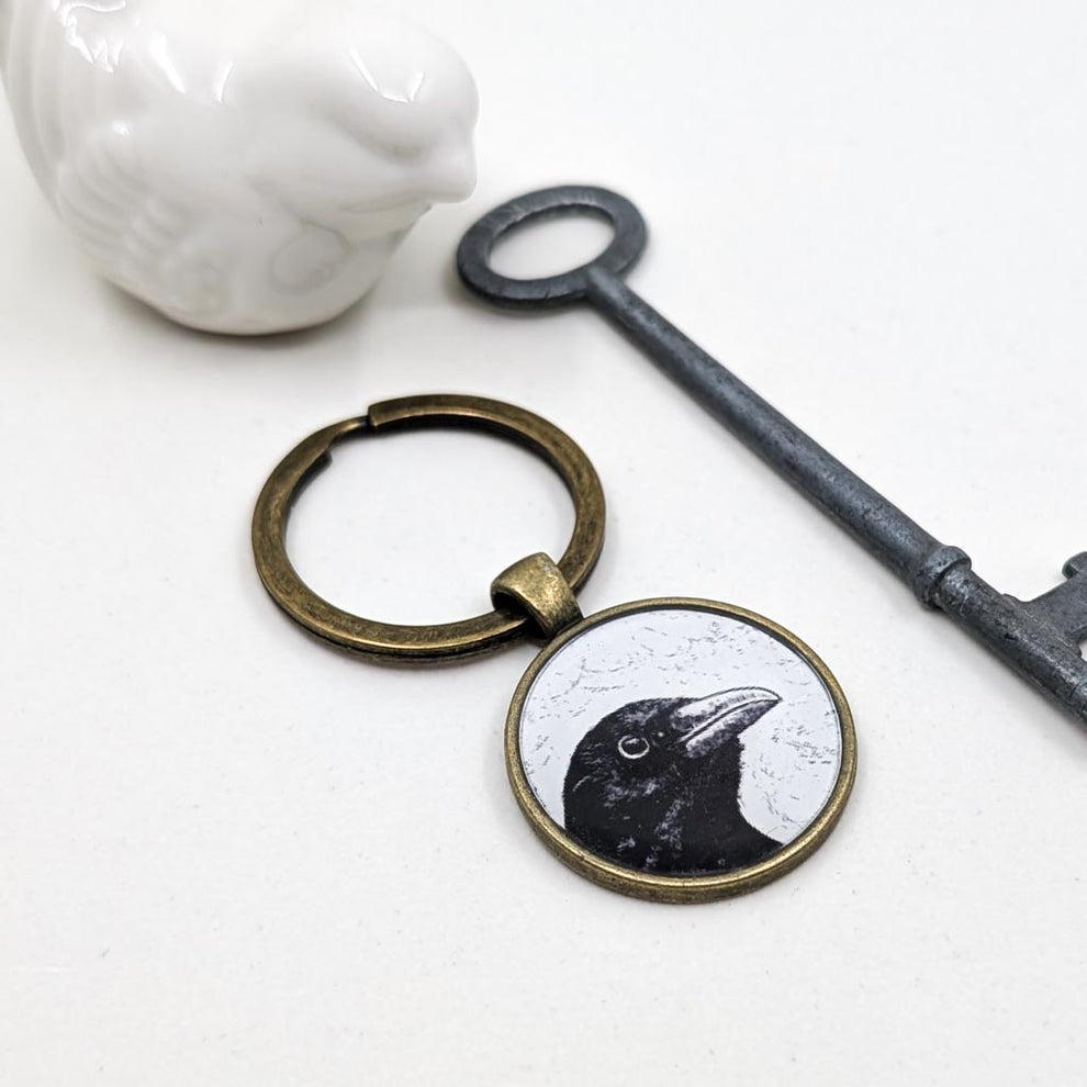 Peeking Crow Keychain - [Something to] Crow About – Christine Stoll ...